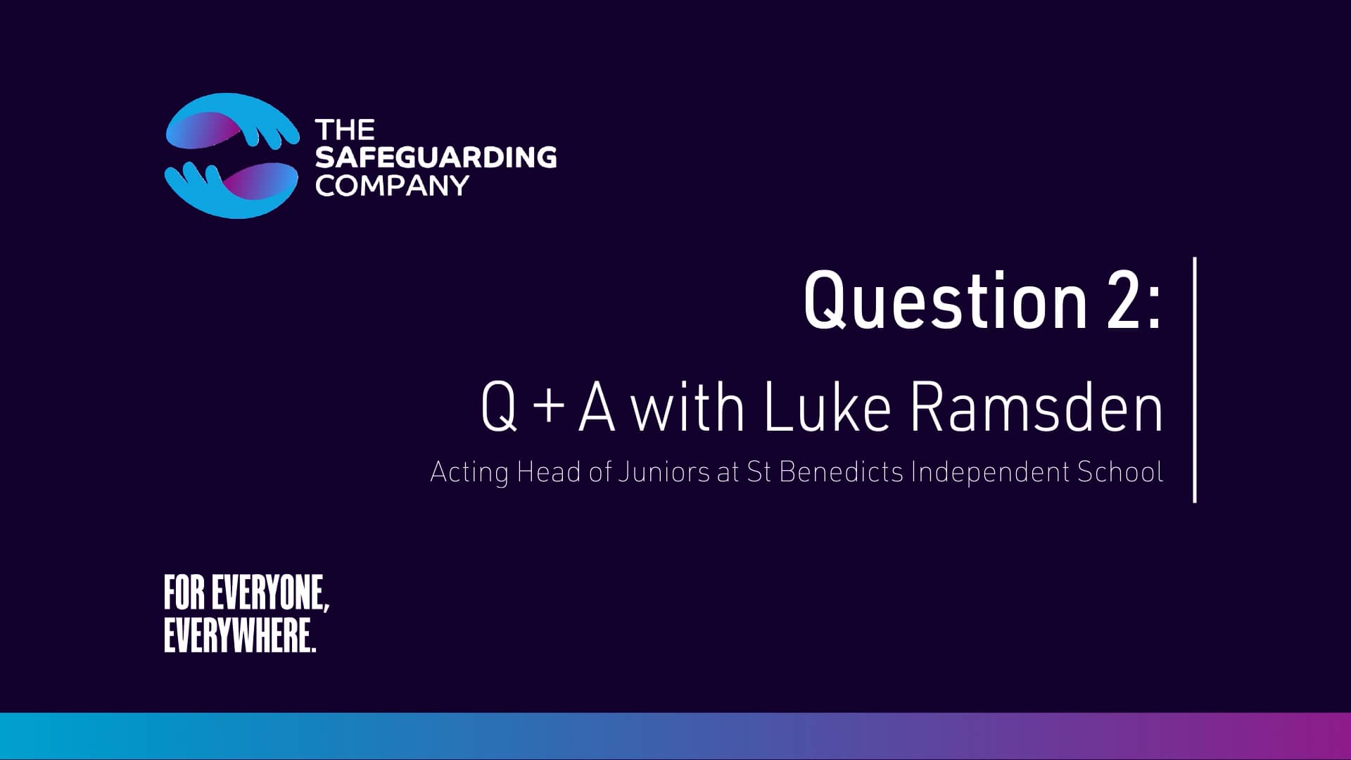 Luke Ramsden - Question 2 on Vimeo