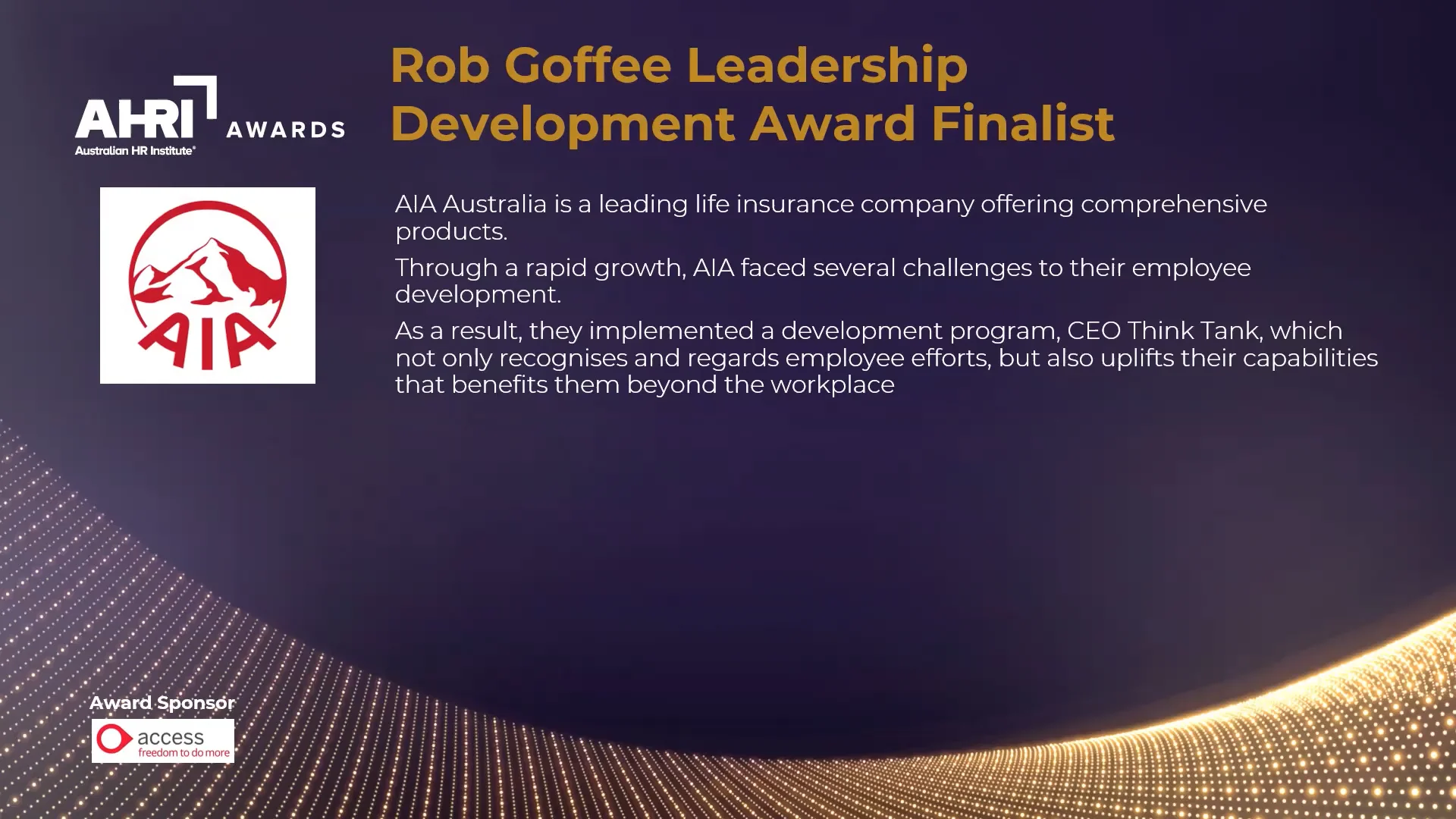 AWD21 - Rob Goffee Finalists on Vimeo