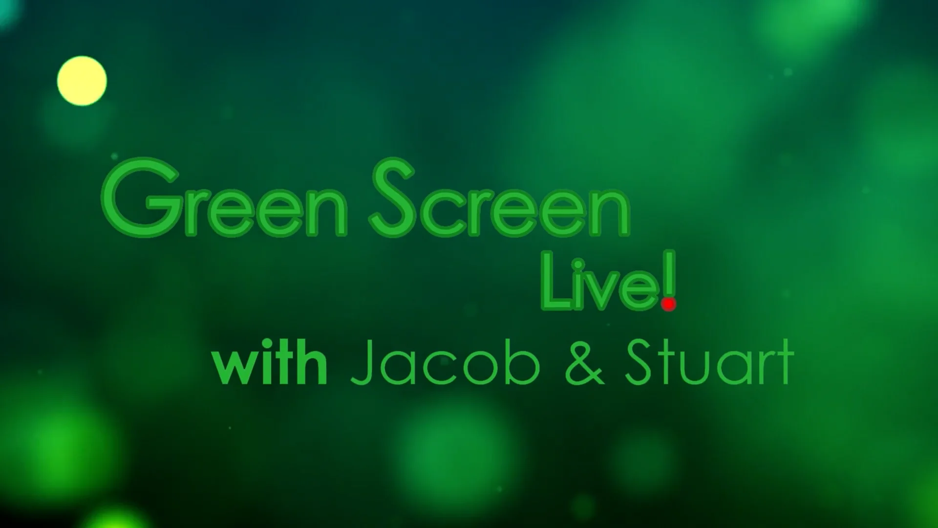 The Best of 'Green Screen Live' on Vimeo