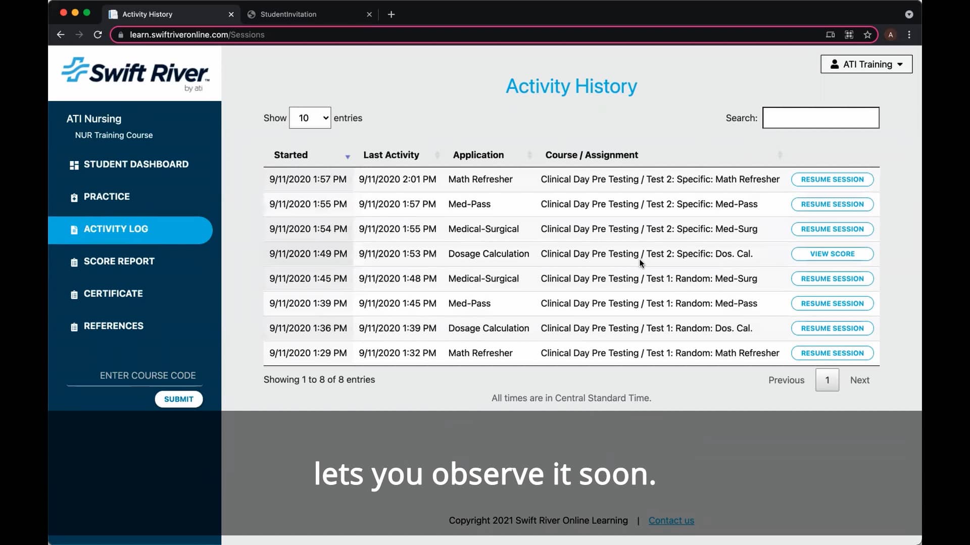 Swift River Simulations: Student Orientation on Vimeo