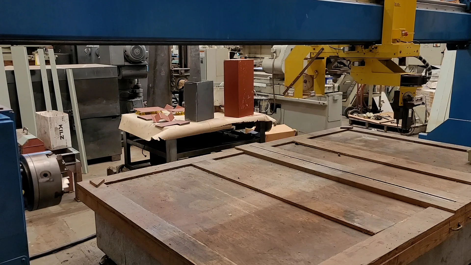 Entec PW34H-80-5 34" x 167" filament winder, 5-axis, 1995, from lab ...