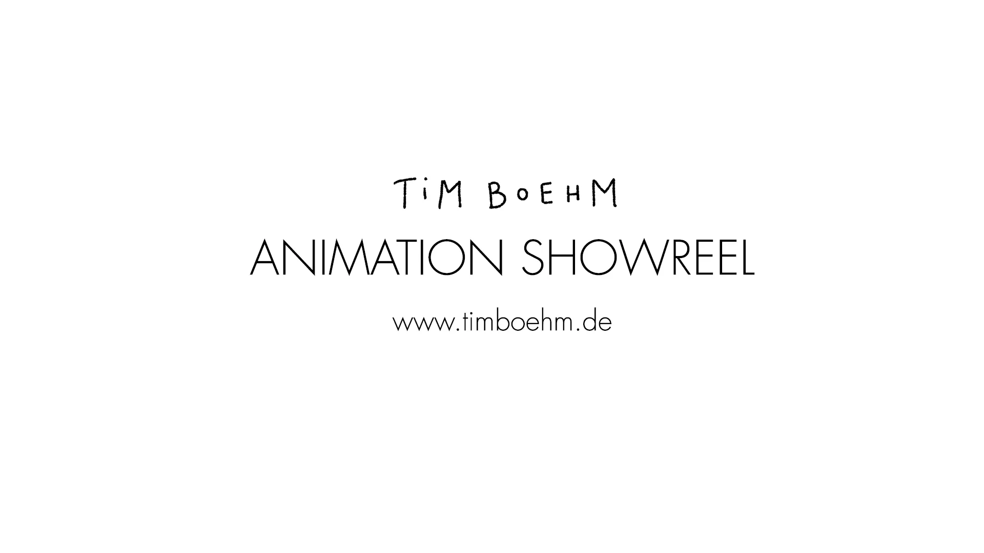 ANIMATION SHOWREEL TIM BOEHM on Vimeo