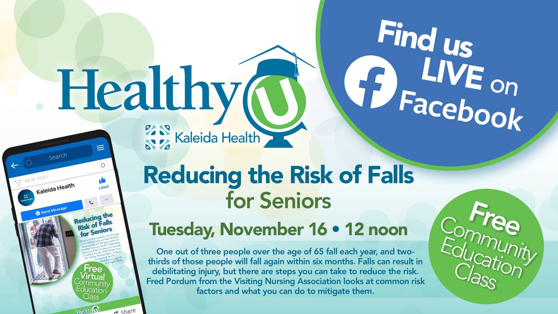 VNA Fall Prevention for Seniors - Fred Pordum, PT, DBT, MBA on Vimeo