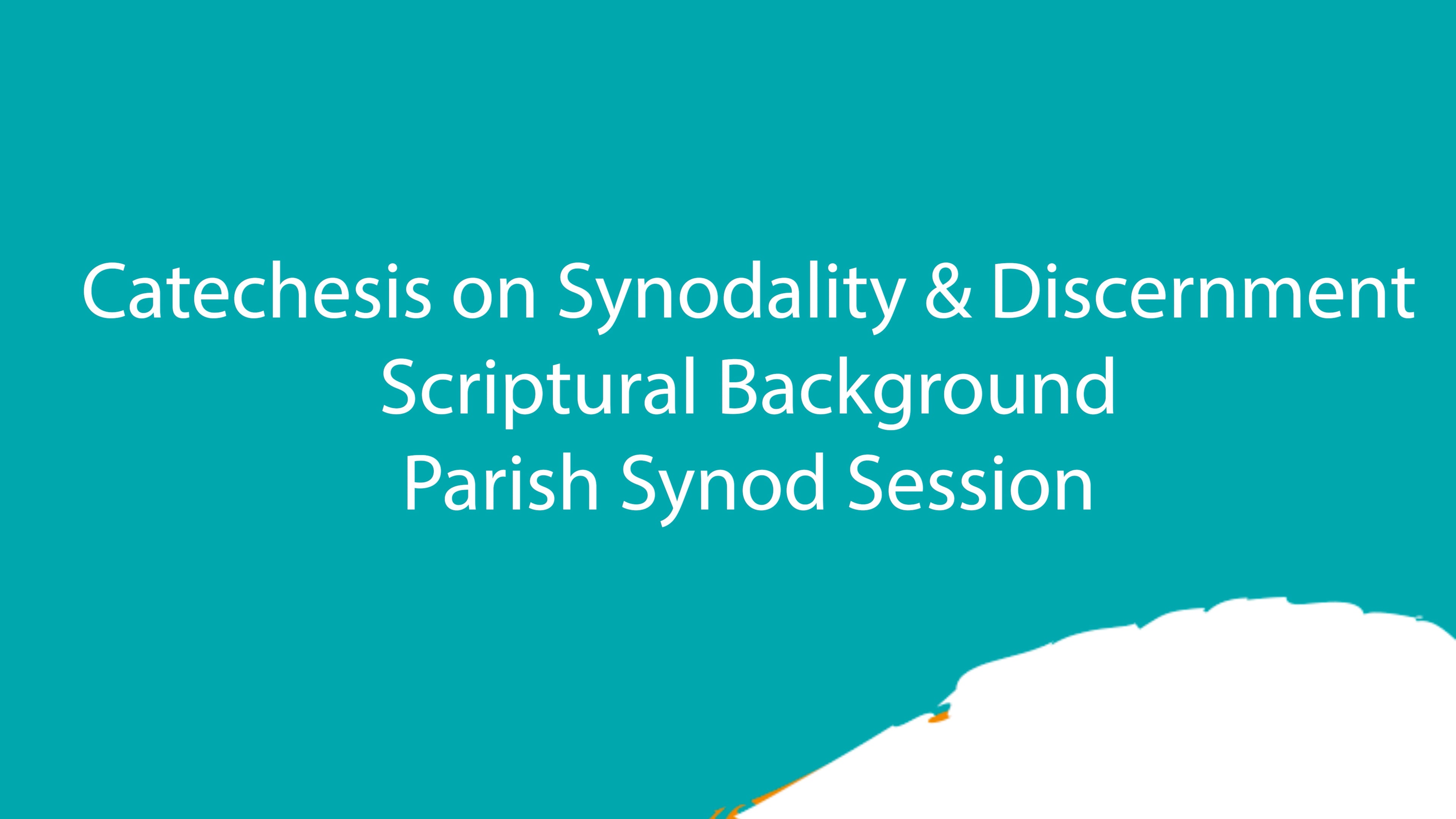 Catechesis on Synodality - Scriptural Background on Vimeo