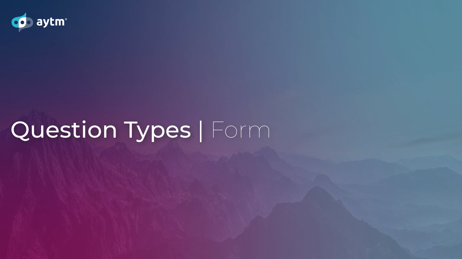 Form Question Type on Vimeo