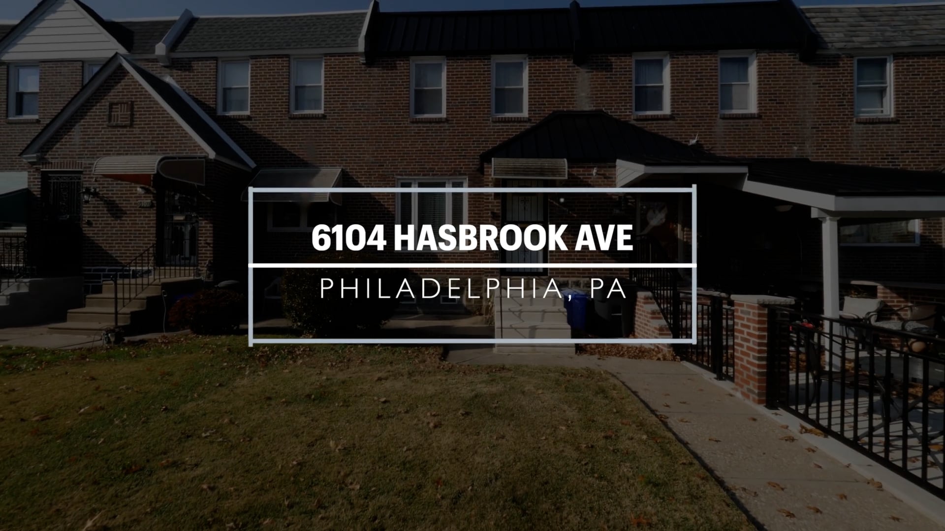 6104 Hasbrook Ave, Philadelphia, PA on Vimeo