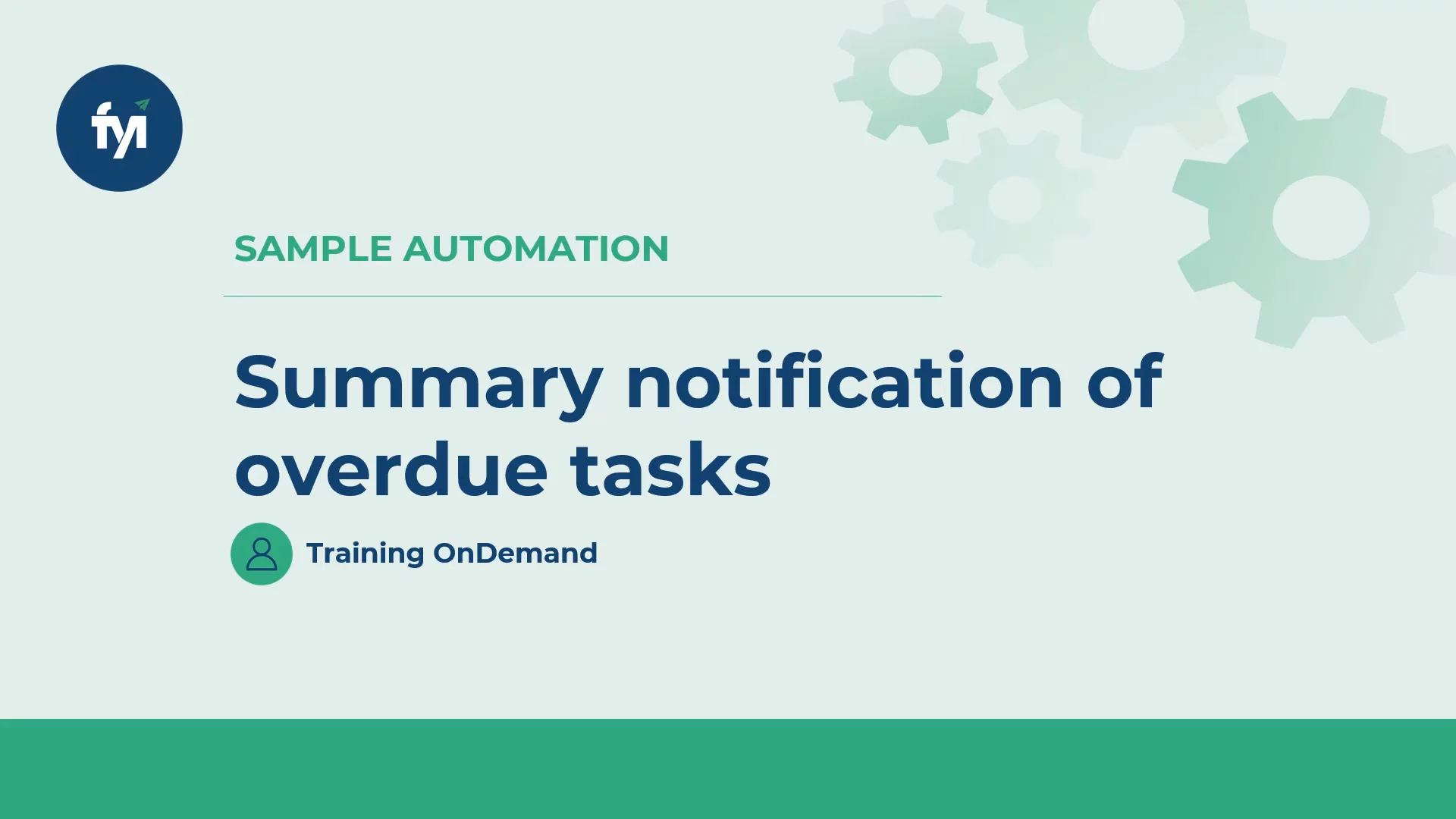 Summary notification of overdue tasks on Vimeo