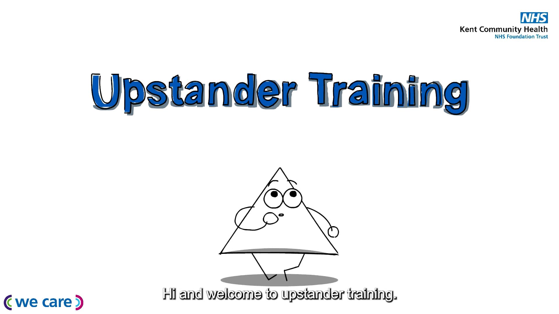 KCHFT upstander training on Vimeo