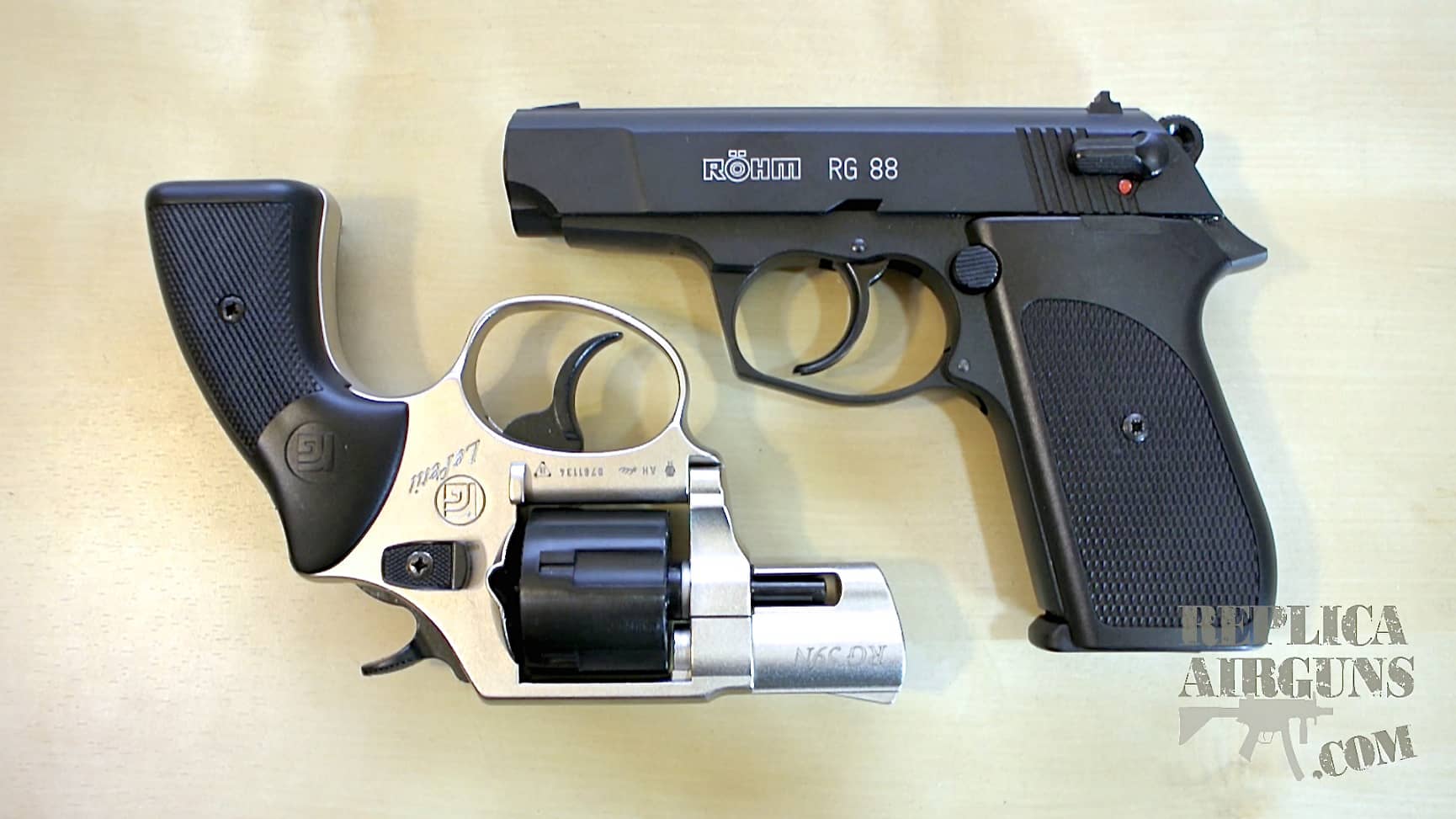 ROHM RG-88 and RG-59 Blank Pistol Full Review on Vimeo