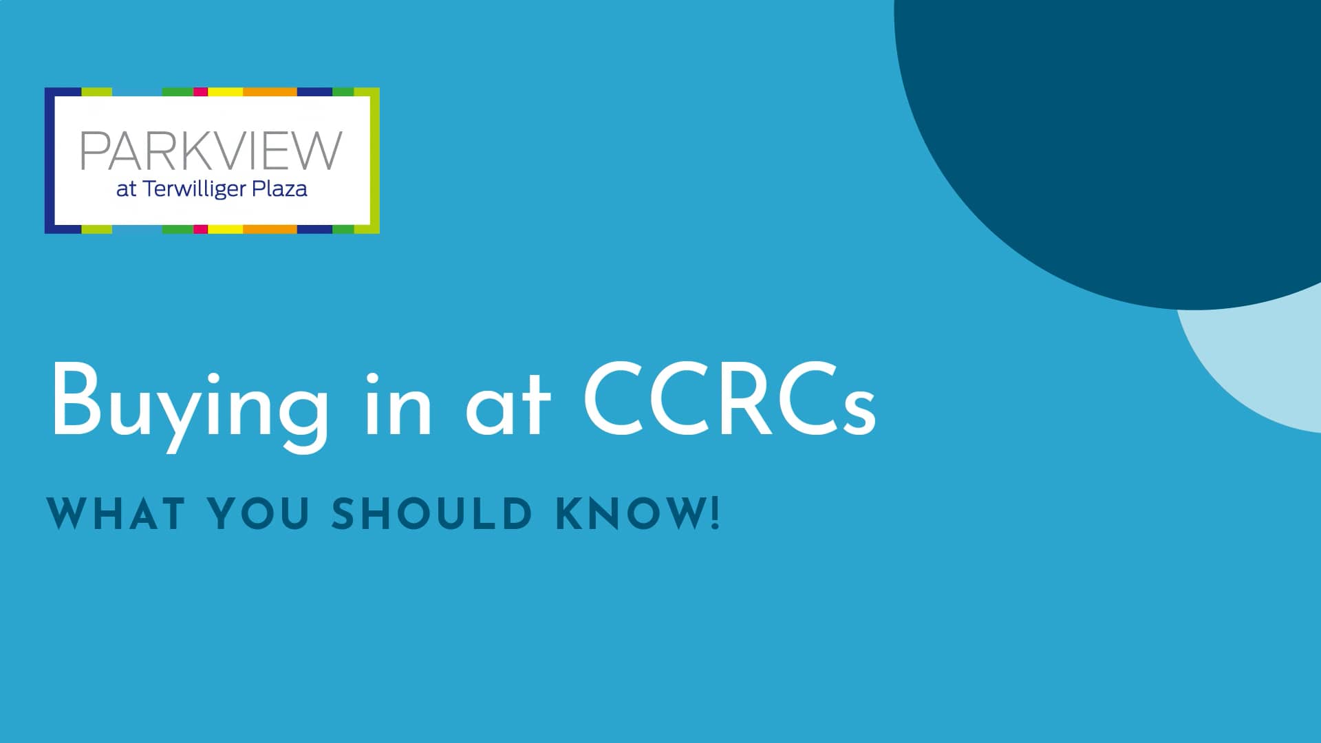 Buying in at CCRCs - What You Should Know! on Vimeo