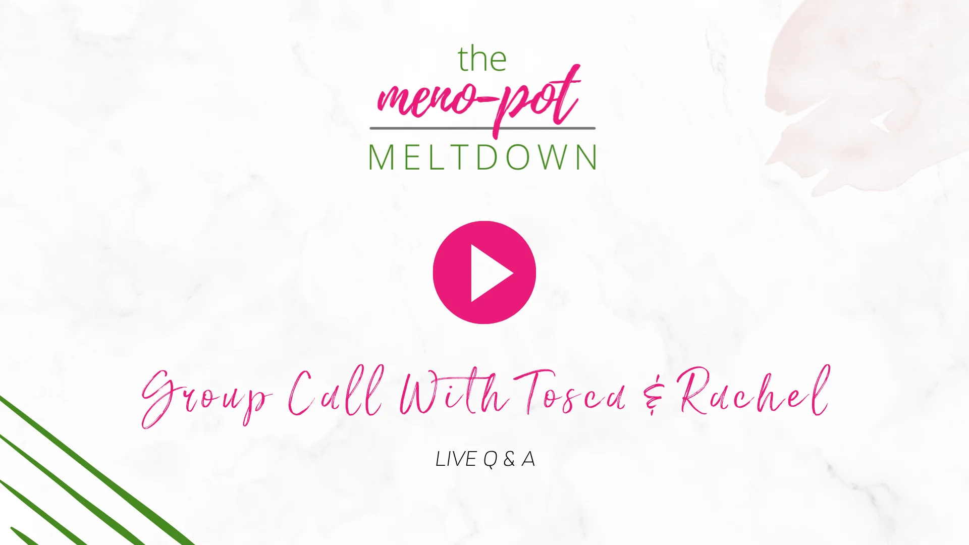 Meno-Pot Meltdown Q and A on Vimeo