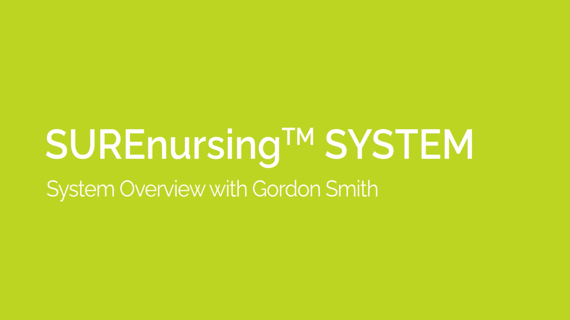 SURE System Overview with Gordon