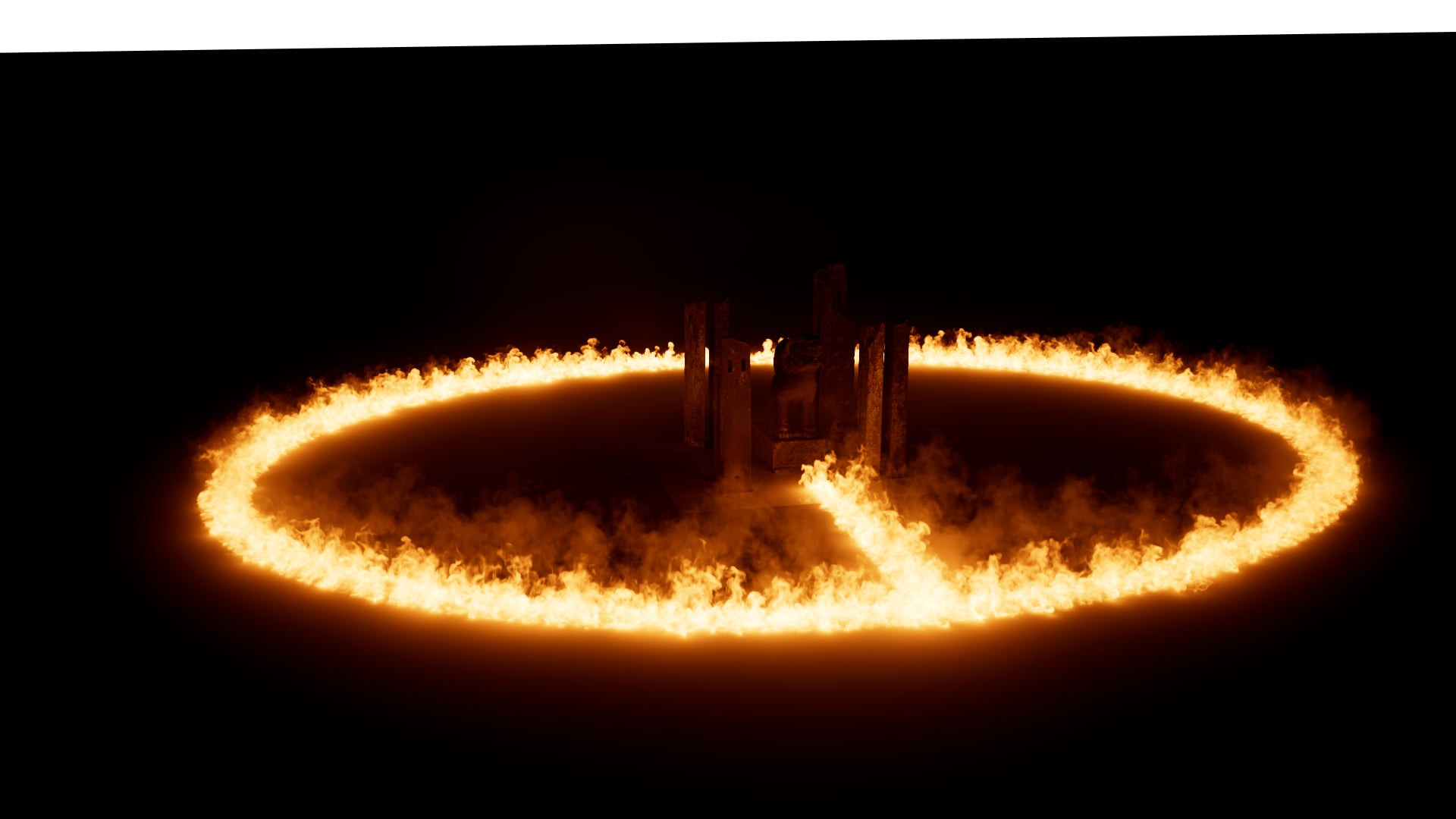 Houdini 18.5 - Pyro Ring Of Flames & Fire on Vimeo