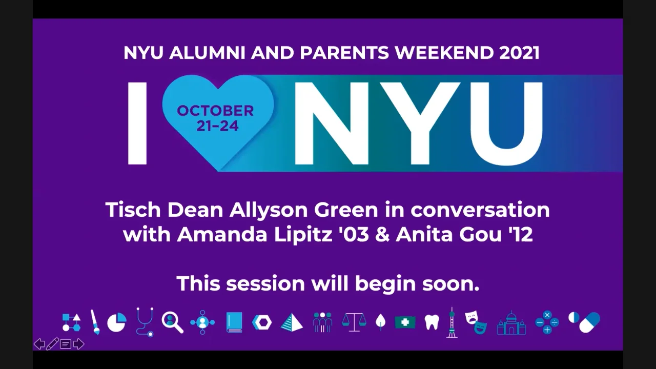 Tisch Dean Allyson Green in conversation with Amanda Lipitz '03 & Anita ...