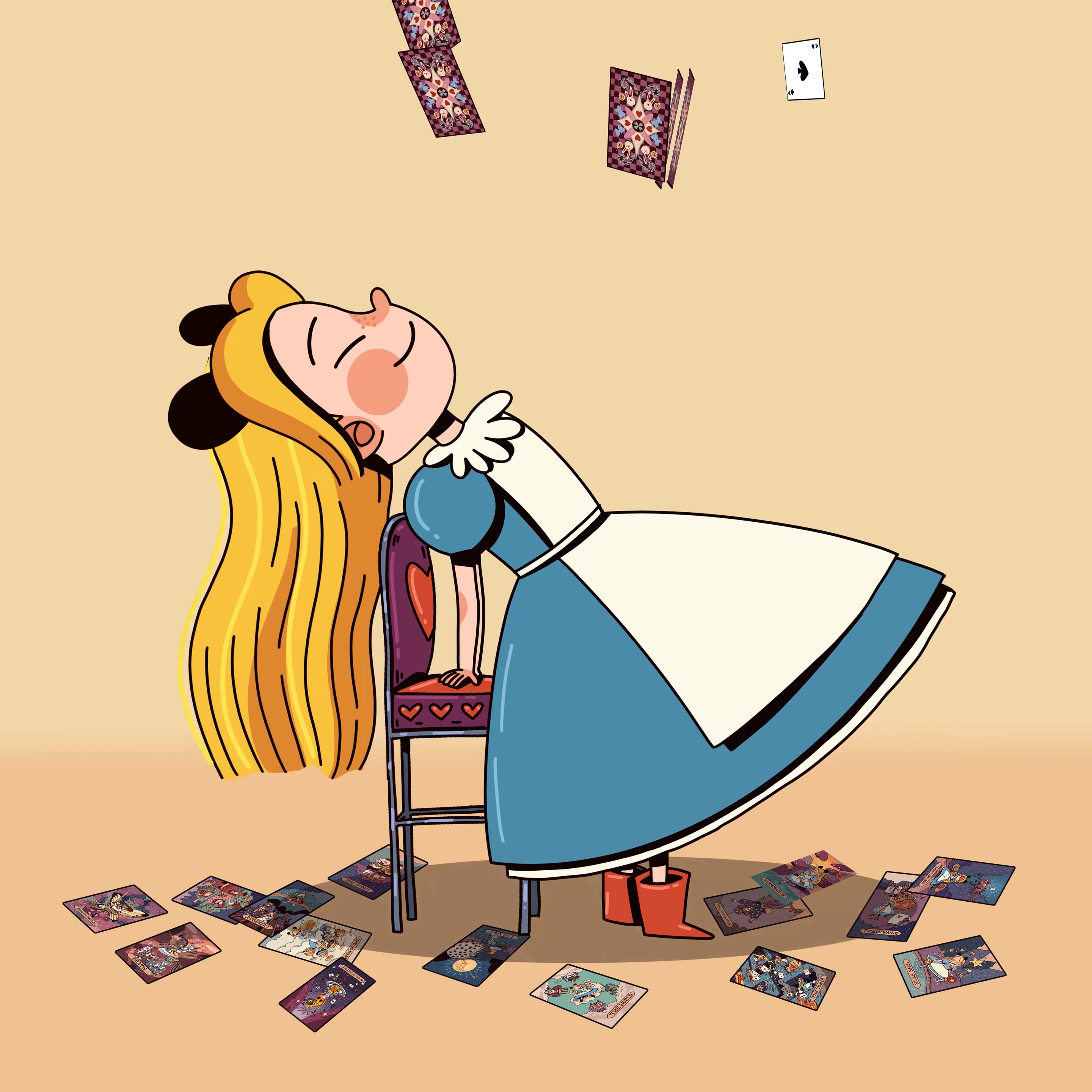 Push Kitty - Art, Conceptual Art, Tarot Cards