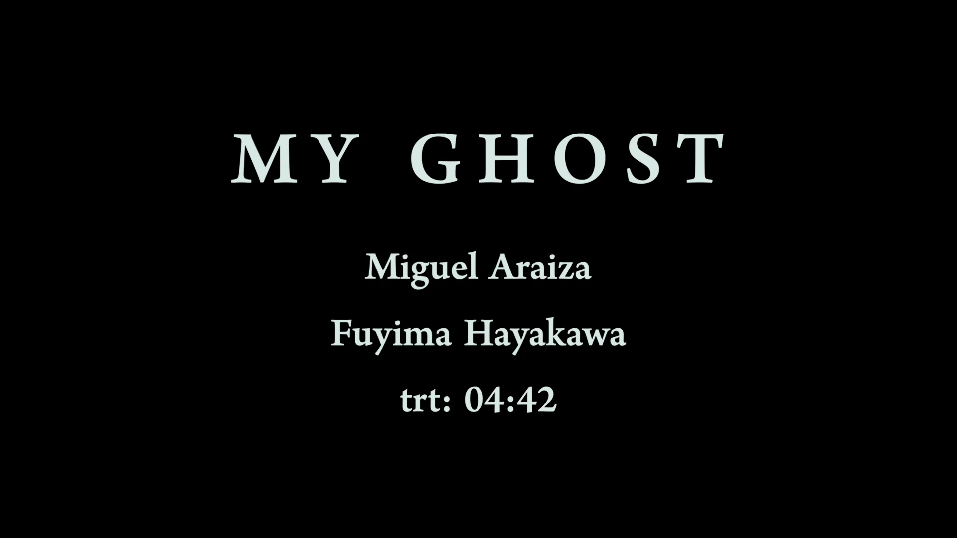 my ghost on Vimeo