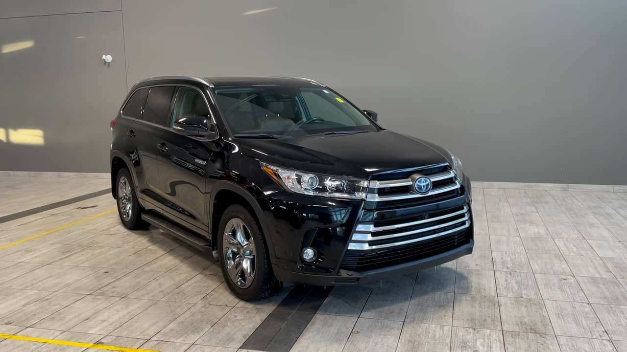 Black 2019 Toyota Highlander Hybrid Limited Hybrid Limited Review ...
