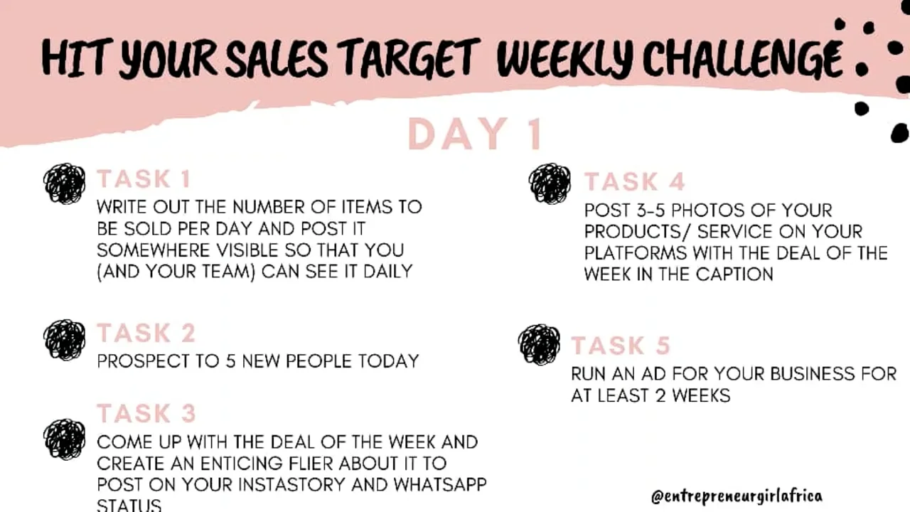 Daily Tasks How To Hit Your Sales Target on Vimeo