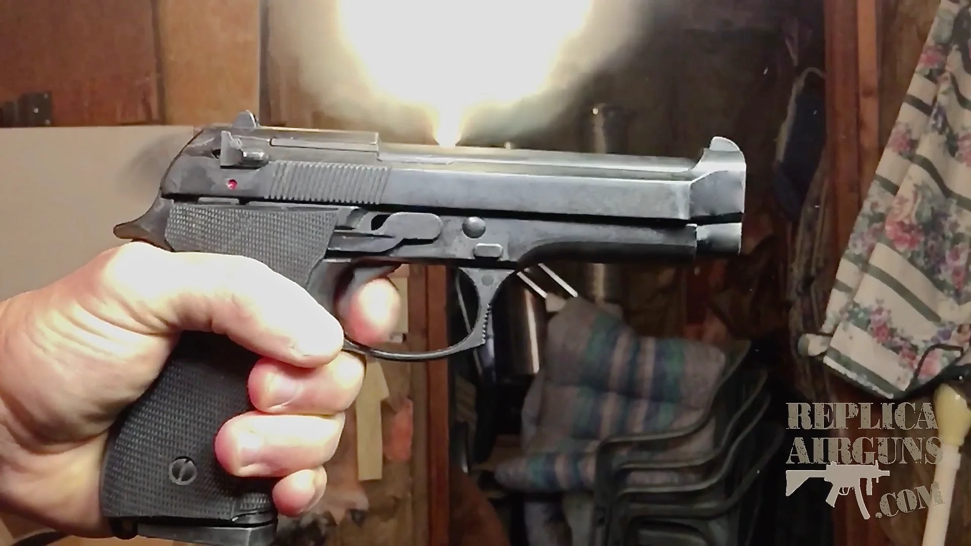 Bruni Mod. 92 Top Venting 8mm PAK Blank Pistol Shooting Test on Vimeo