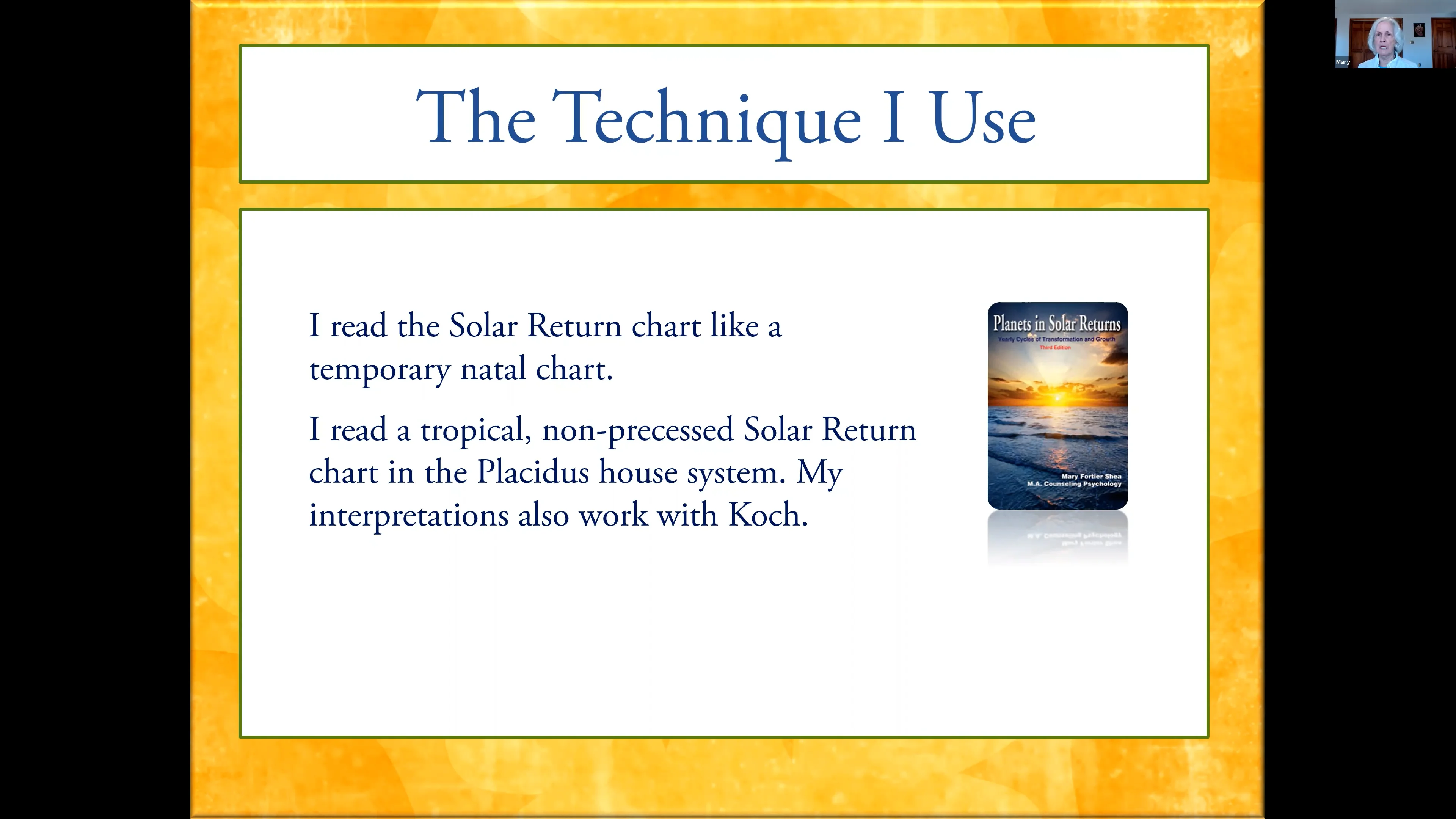 Watch Mary Shea "Solar Returns" 3-hour LCAA workshop Online | Vimeo On ...