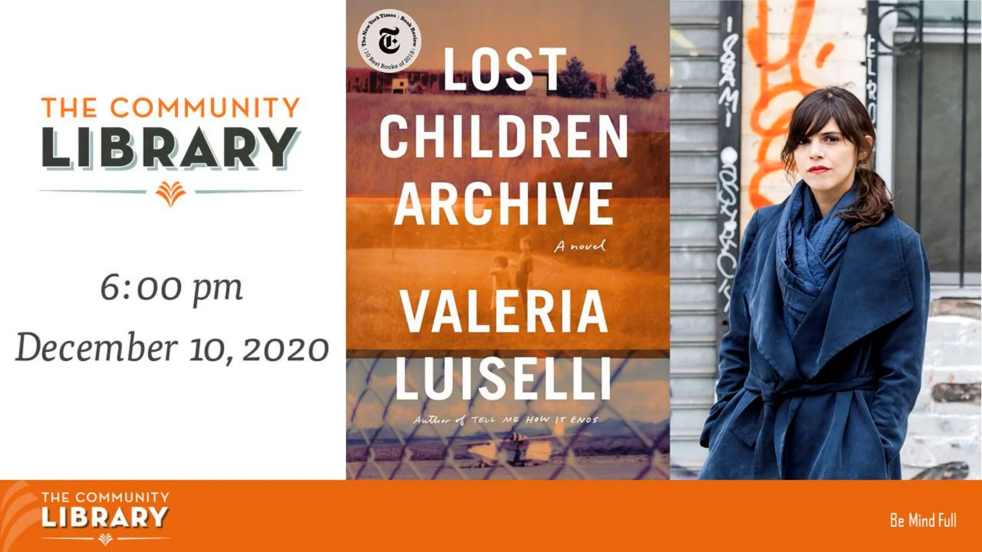 “Lost Children Archive” a conversation with author Valeria Luiselli on ...