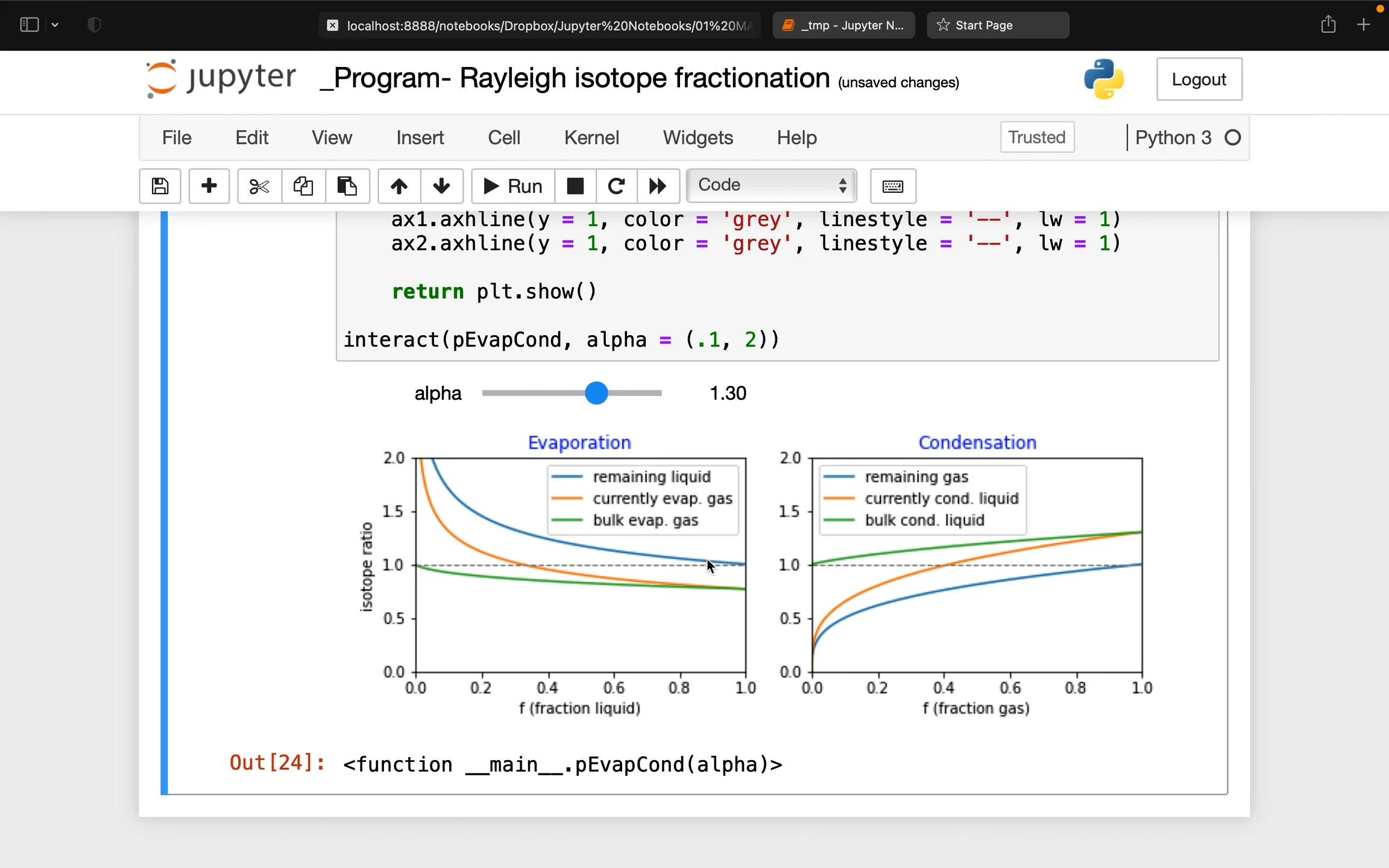 Rayleigh isotope fractionation on Vimeo