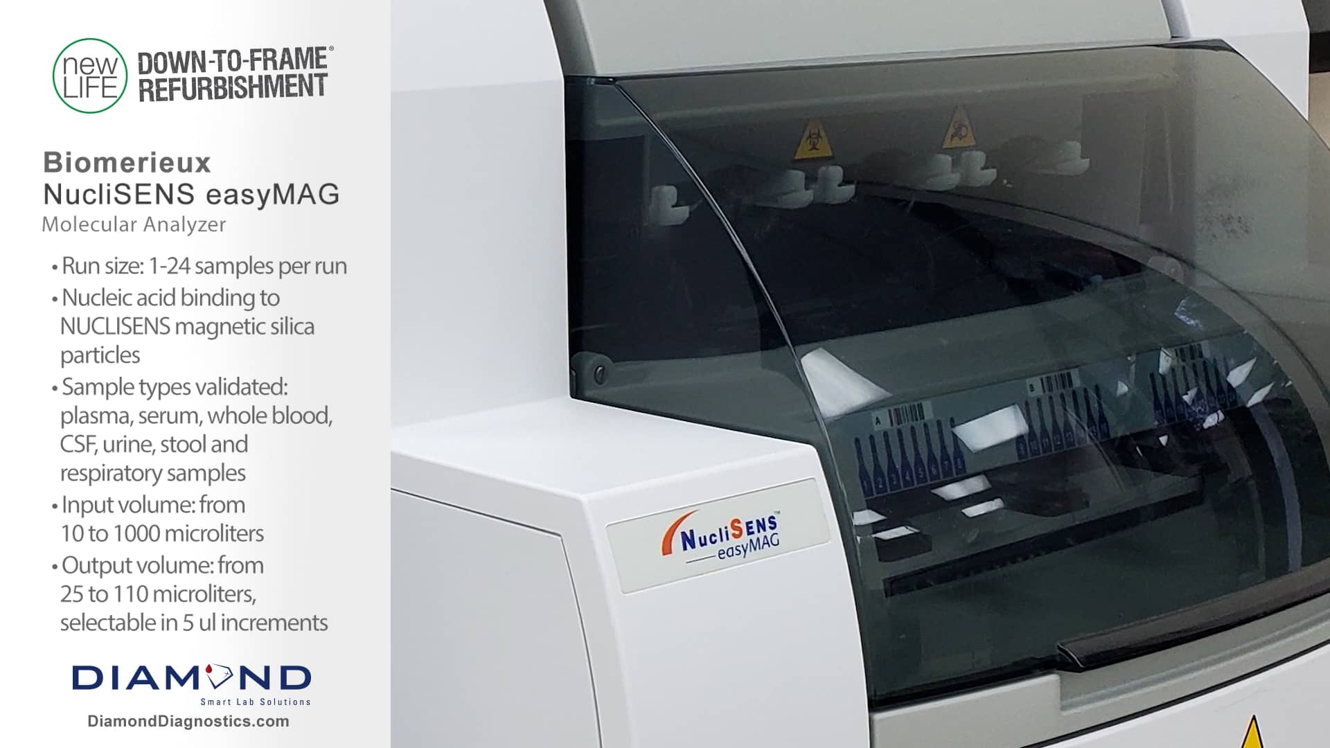 NUCLISENS EasyMAG – Molecular Analyzer - Down-To-Frame® Refurbished on ...