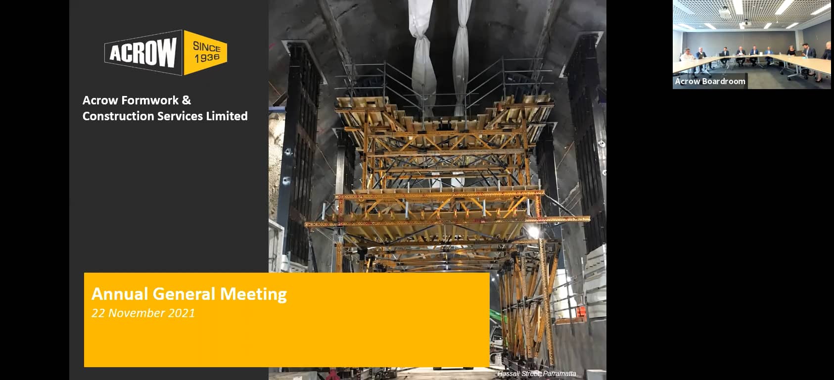 Acrow Formwork & Construction Services Ltd - AGM on Vimeo