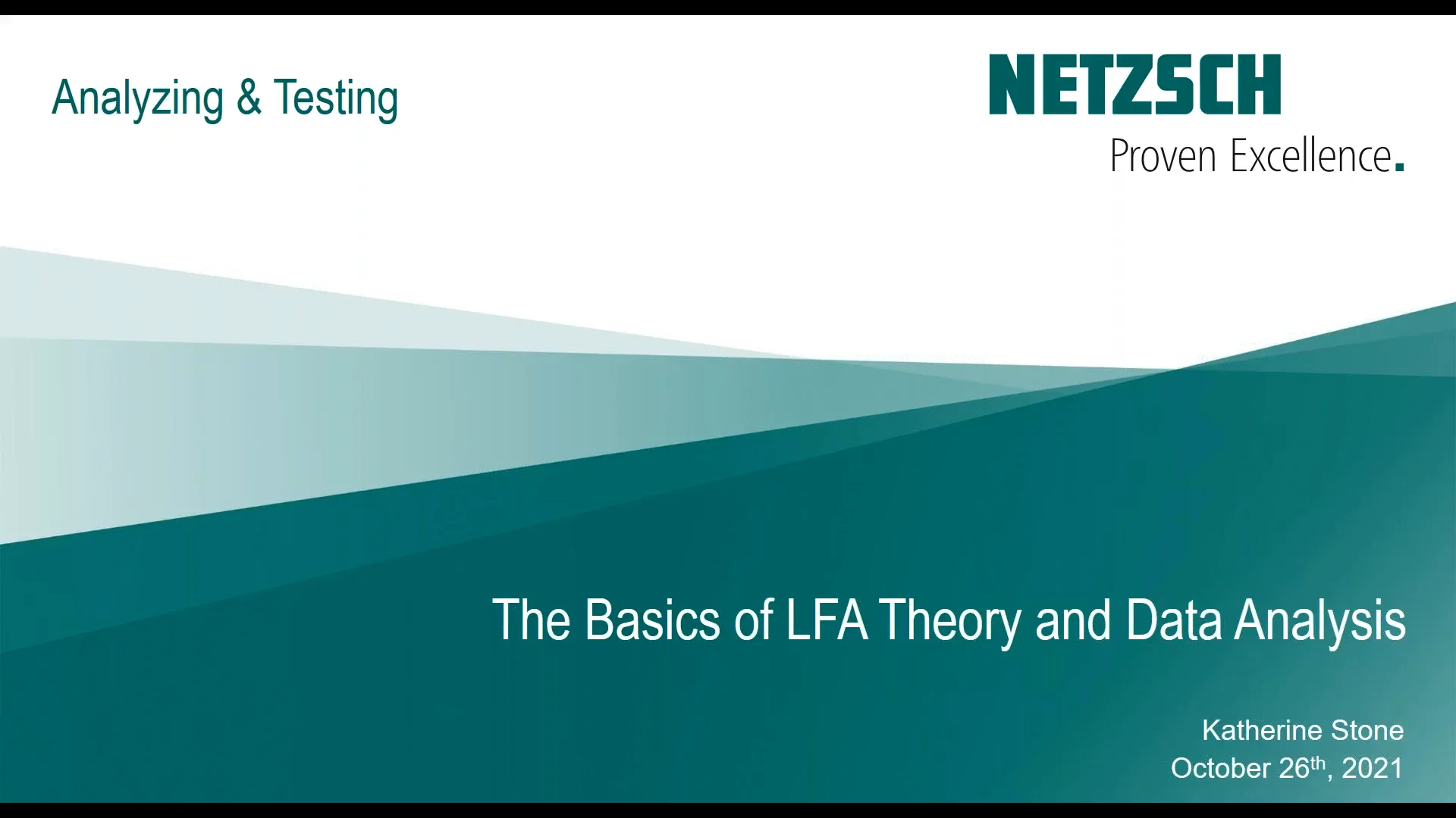 Intro to LFA: Fundamental Theory and Data Analysis on Vimeo