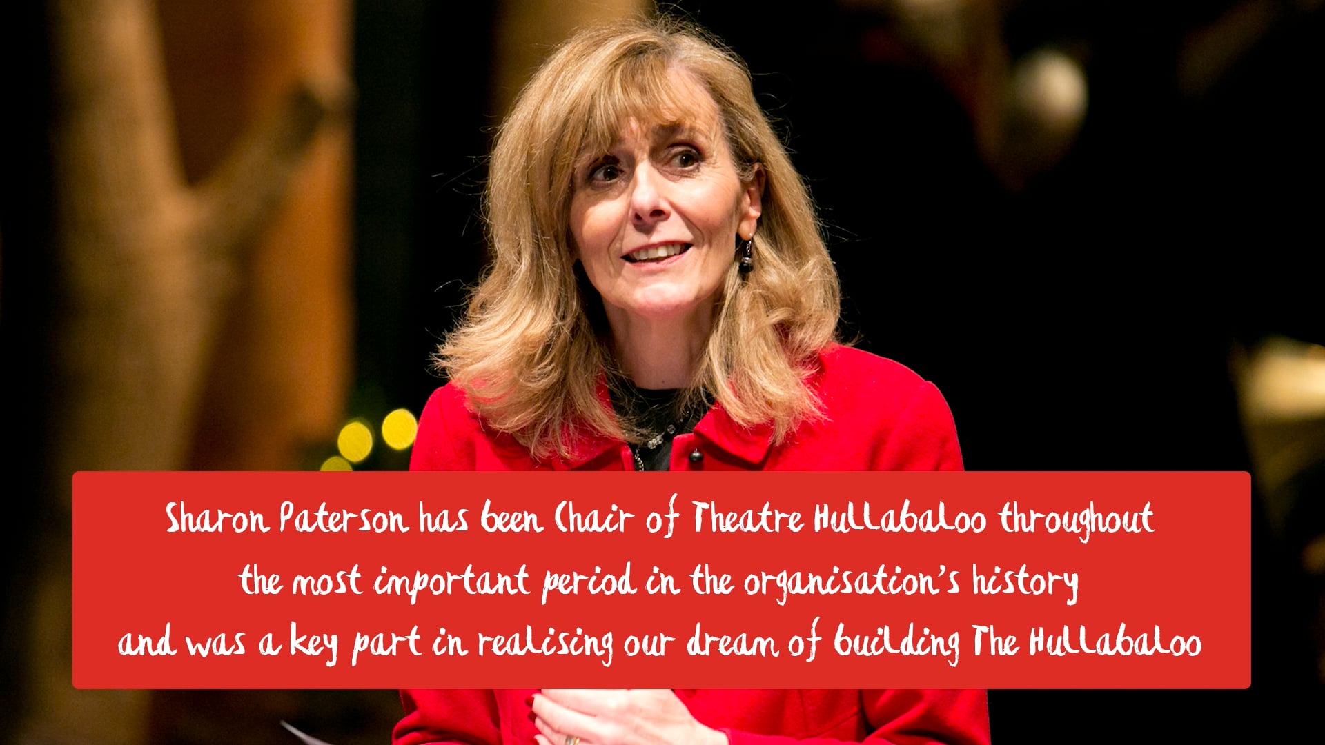 Sharon Paterson, Chair of Theatre Hullabaloo on Vimeo