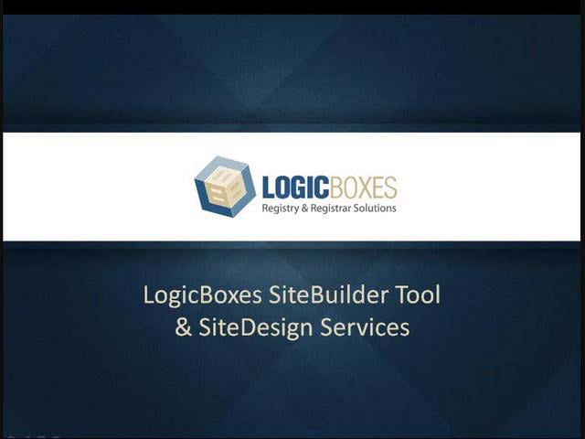 Introducing LogicBoxes SiteBuilder Tool & SiteDesign Services on Vimeo