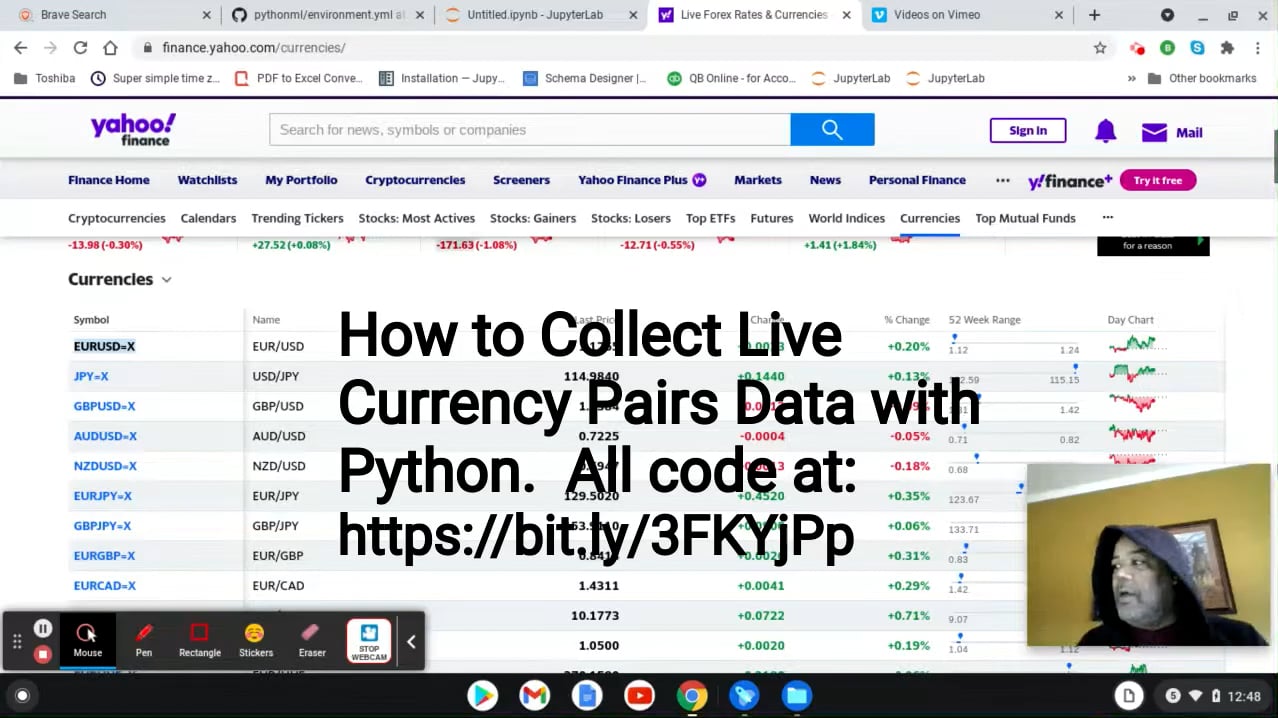 How to Collect Currency Pairs Data on Vimeo