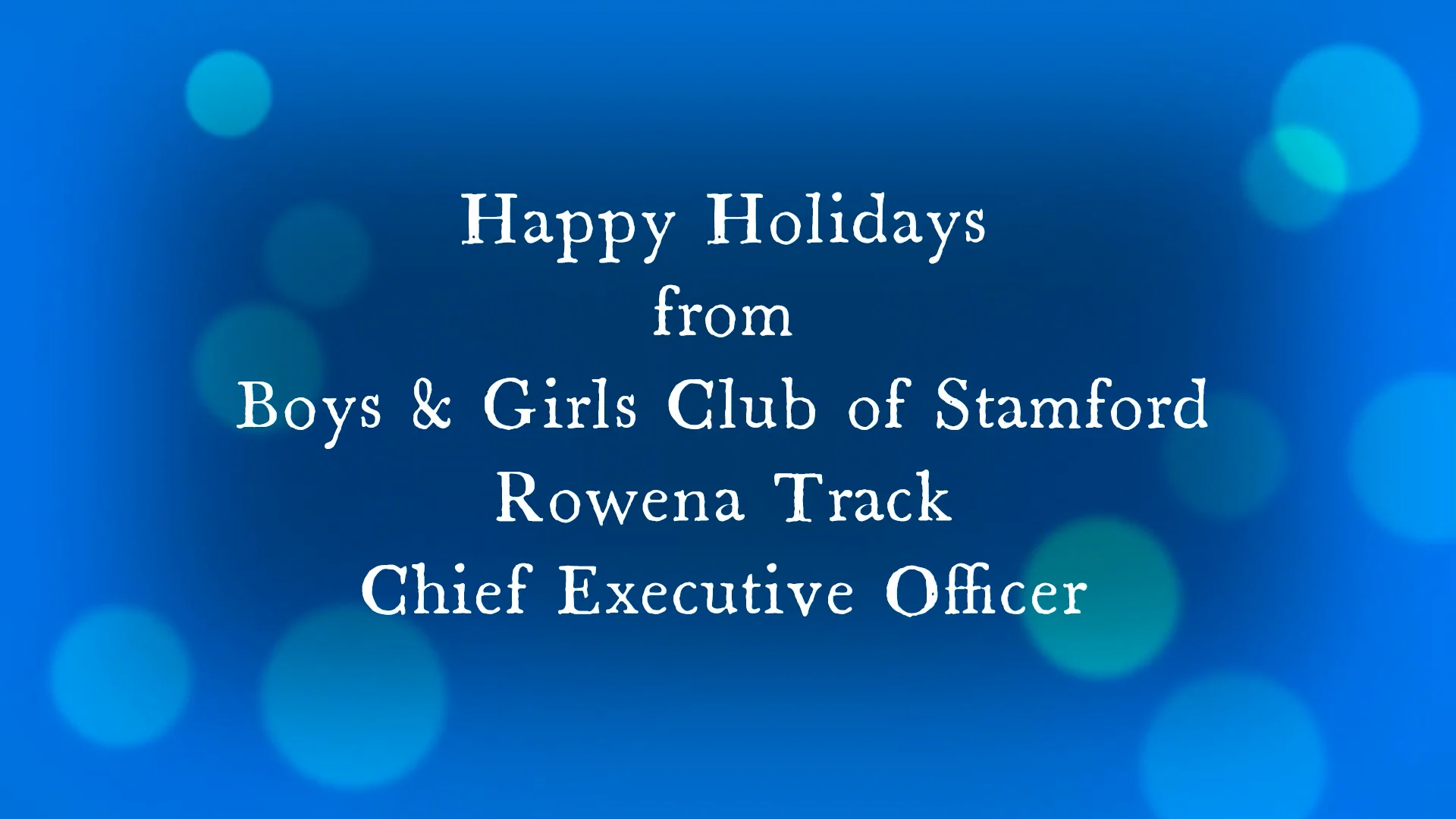 CEO Holiday Message 2021 on Vimeo