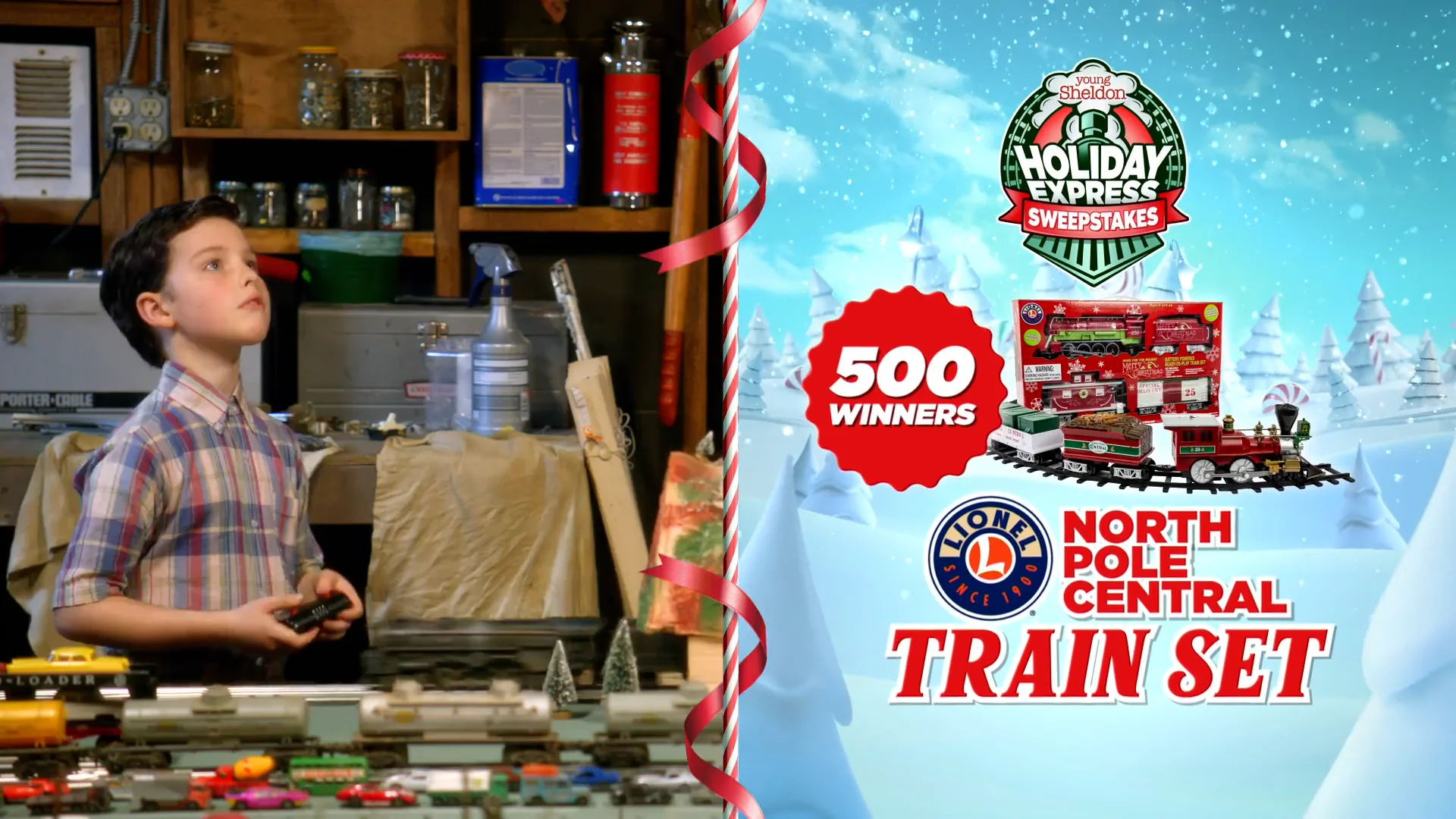 YOUNG SHELDON "Holiday Express" Sweepstakes with Lionel Trains - Young ...