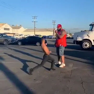 Small Man Tries To Fight 7 ft Tall Giant on Vimeo