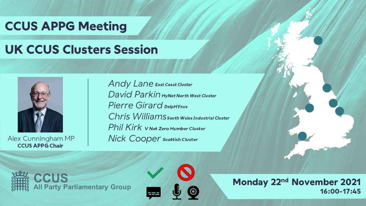 CCUS APPG - UK CCUS Clusters Session - 22 Nov 2021 on Vimeo