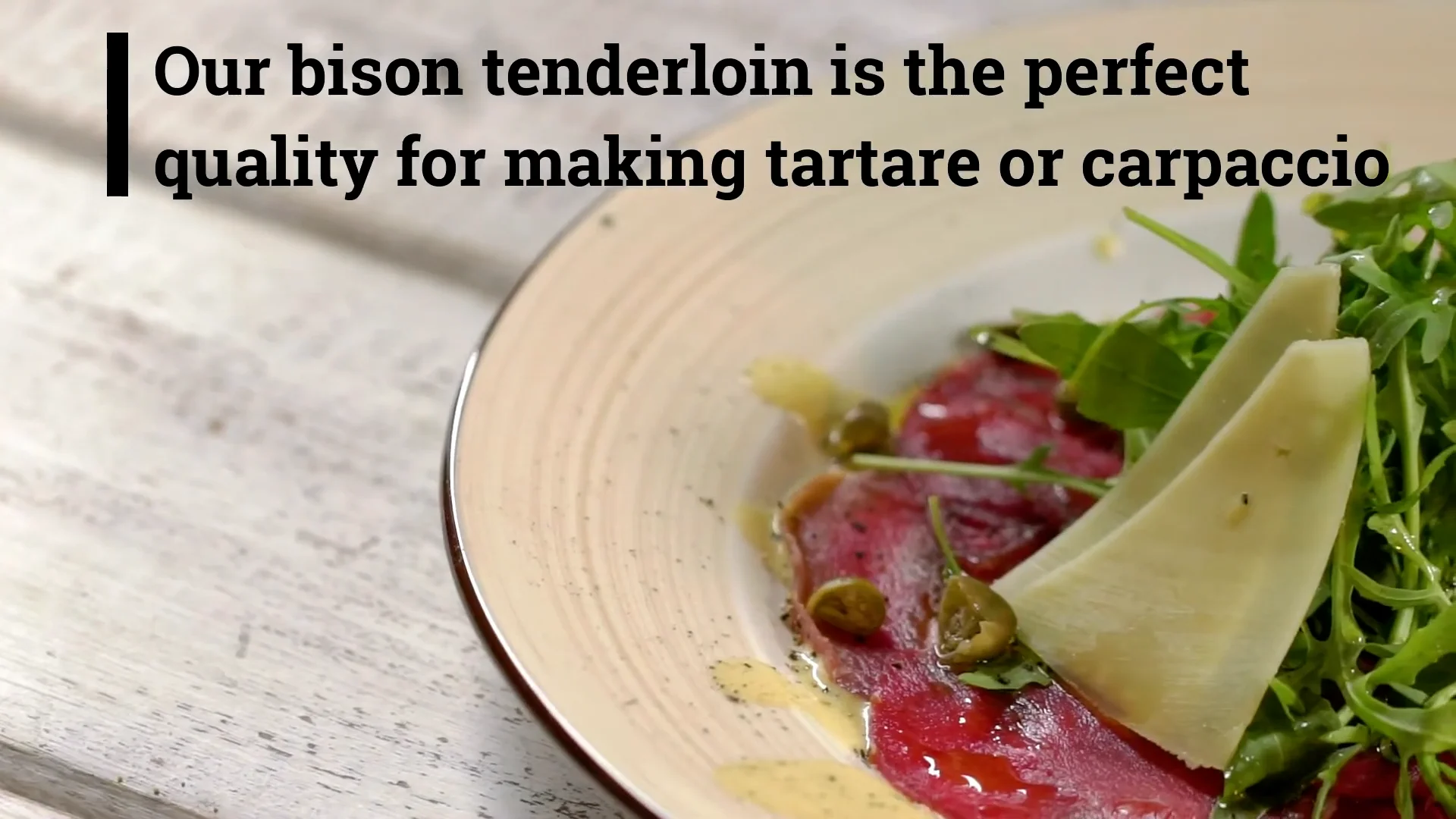 Our bison tenderloin is the perfect quality for making tartare or ...