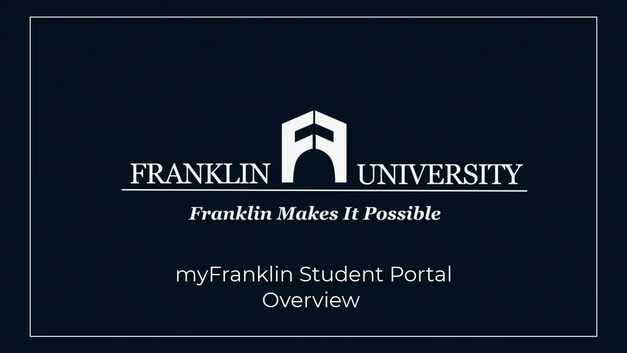 myFranklin Student Overview