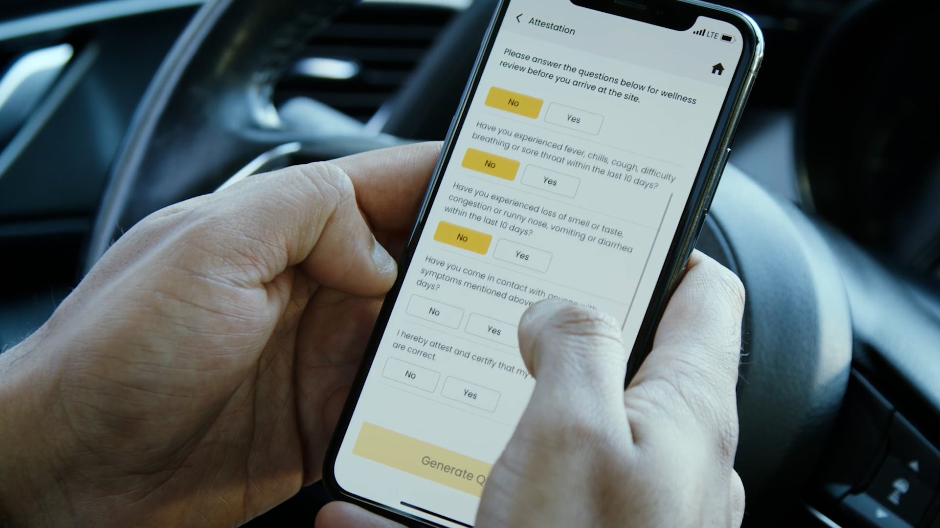 Digital Attestation Questionnaire for Workplace Safety on Vimeo