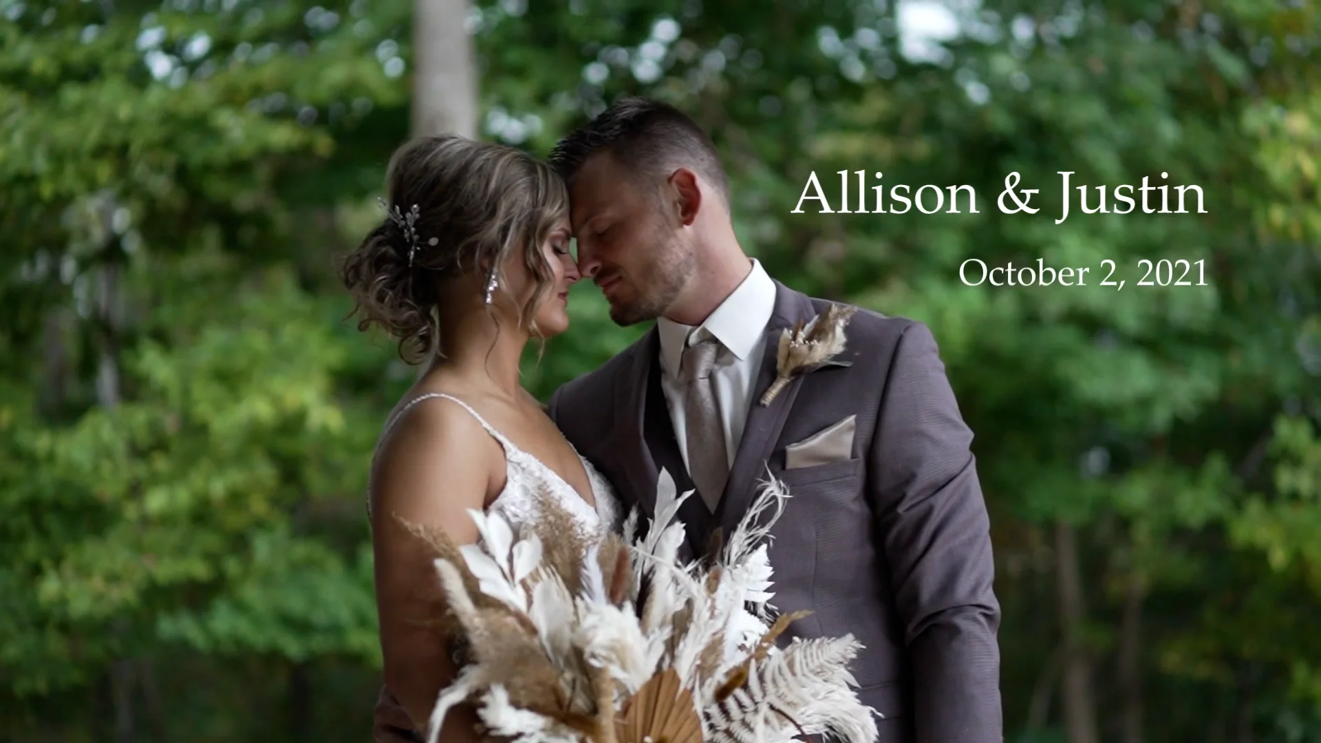 Allison + Justin | October 2, 2021 Wedding Day Highlights | filmed by ...