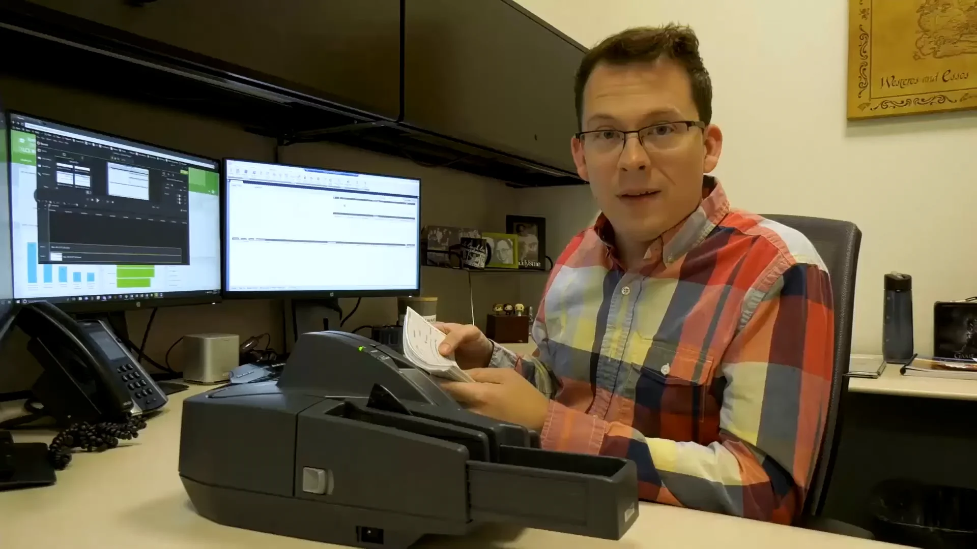Multi-Feed Check Scanner From Rent Manager on Vimeo