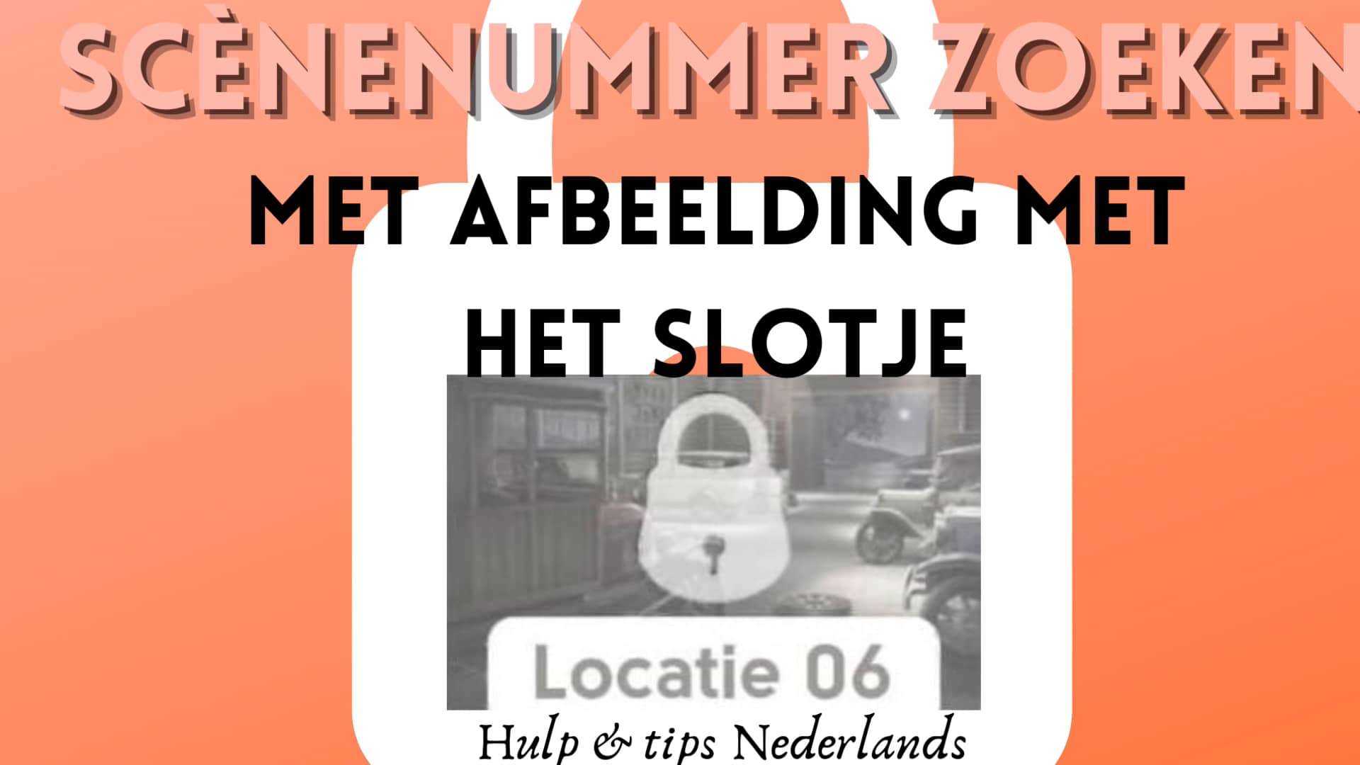 Veeg het bord leeg scènenummer vinden met alleen afbeelding met slotje ...