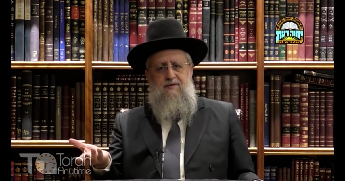 R' David Yosef | Rabbi David Yosef - Chanukkah- When is it permissible to rely on a miracle