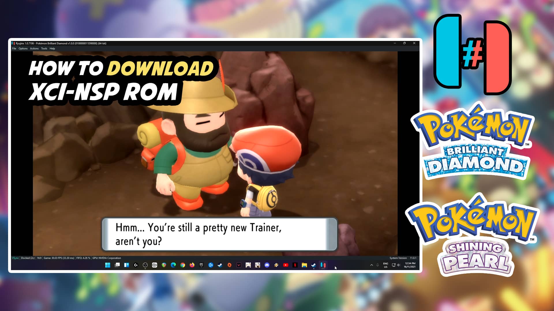 How to Download Pokemon Brilliant Diamond Shining Pearl FREE ROM (XCI ...
