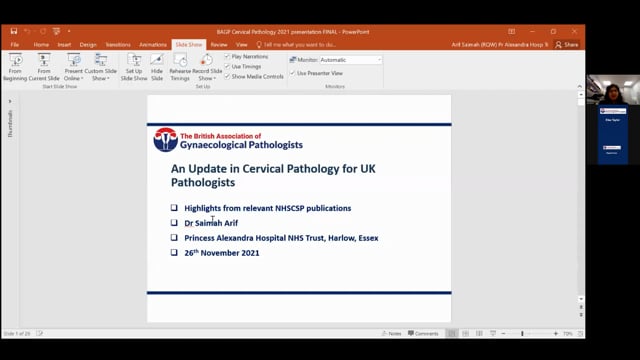 2021 Cervical Pathology – The British Association of Gynaecological ...