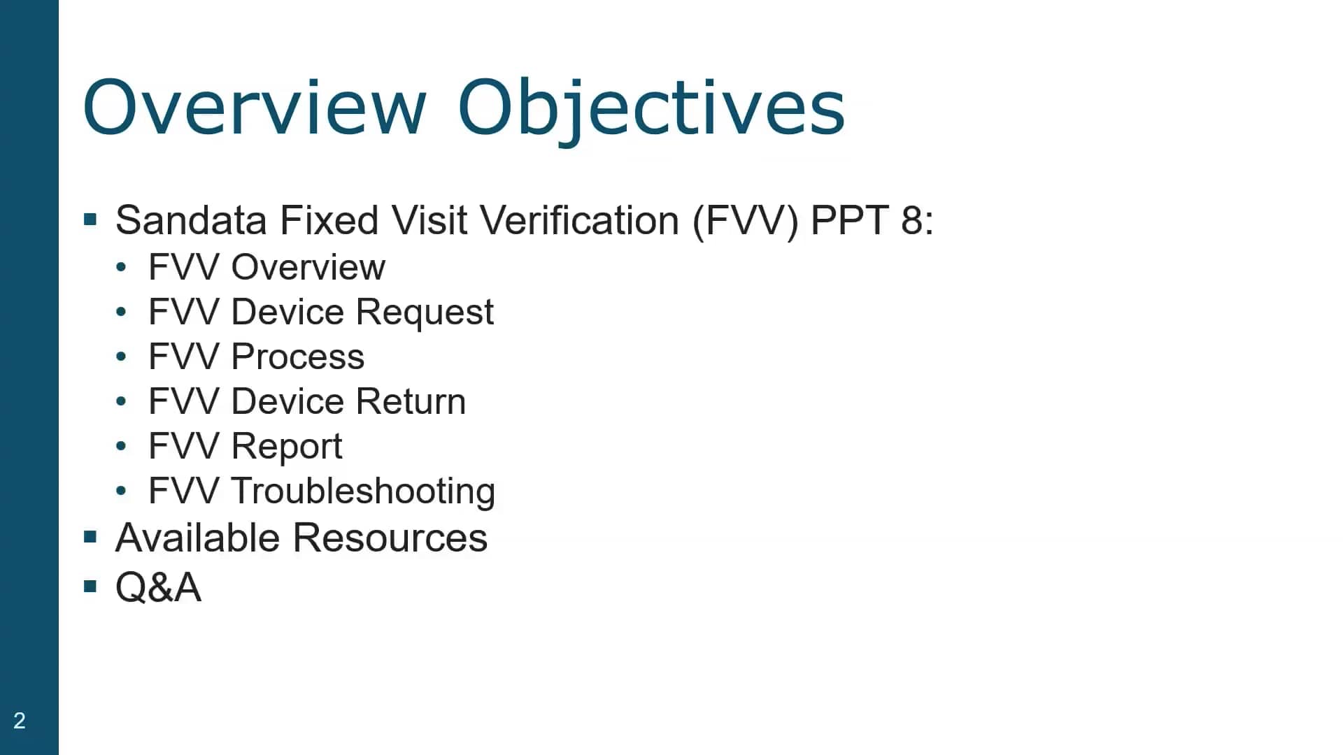 Fixed Visit Verification (FVV) on Vimeo