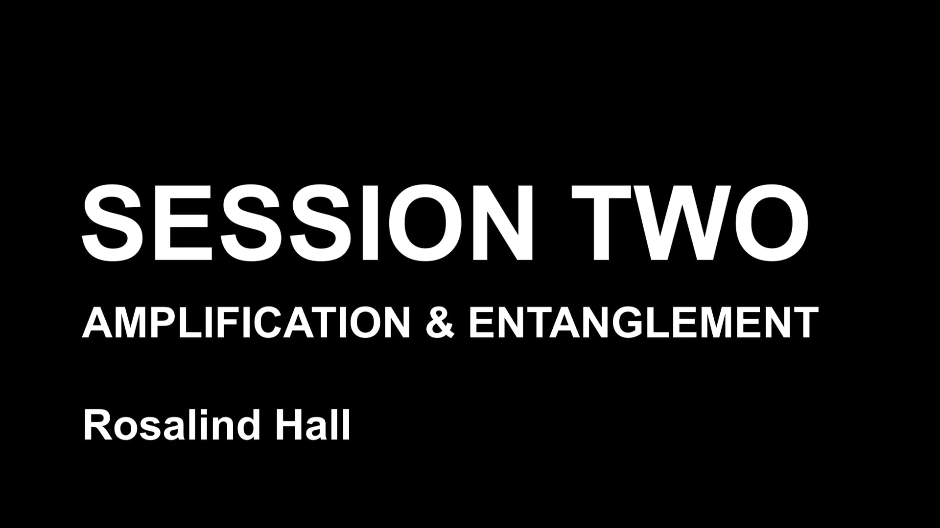 Hi-Viz 2021: Rosalind Hall on Vimeo