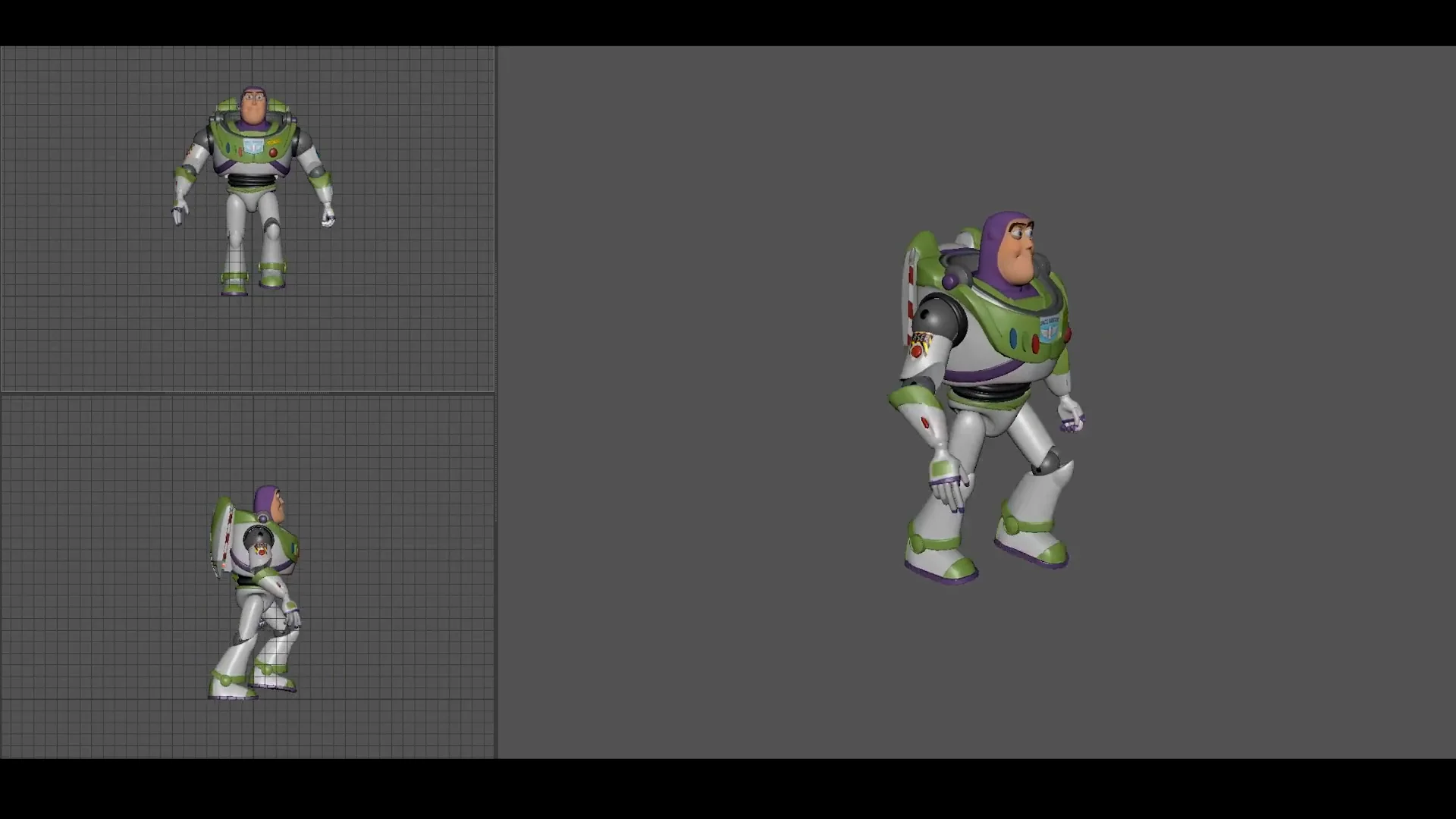 Buzz Lightyear walk and run cycle animation on Vimeo