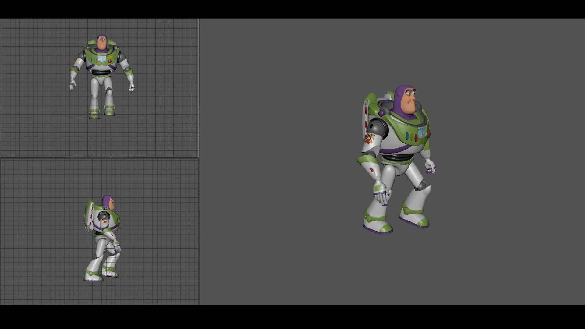 Buzz Lightyear walk and run cycle animation on Vimeo