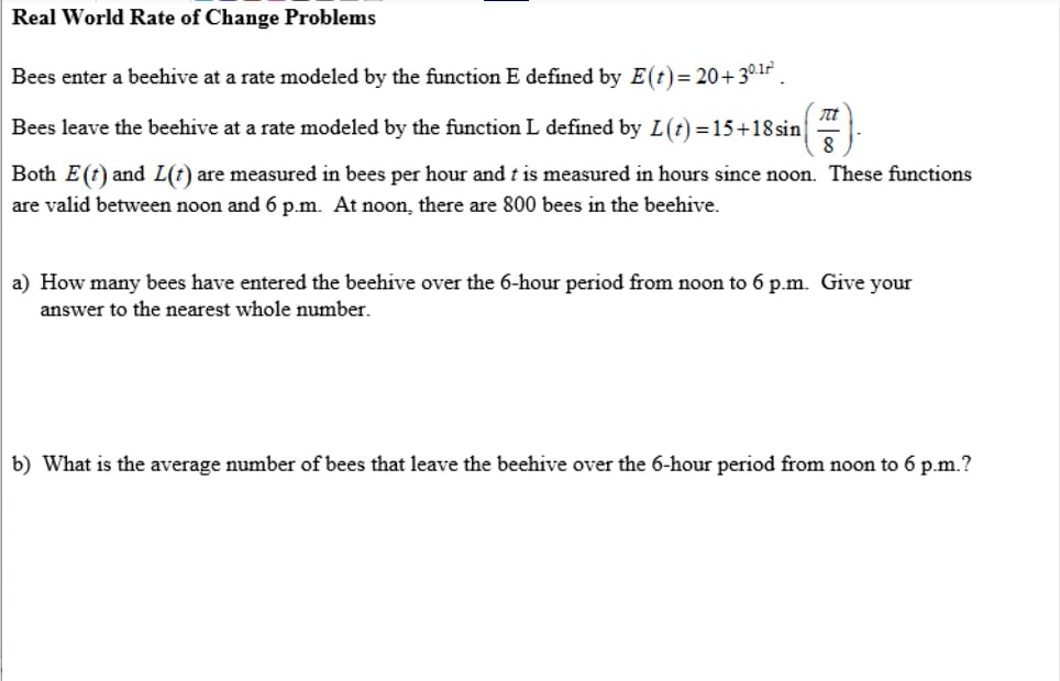 AP Calculus Notes Real World Rate of Change Problems Part 1 on Vimeo
